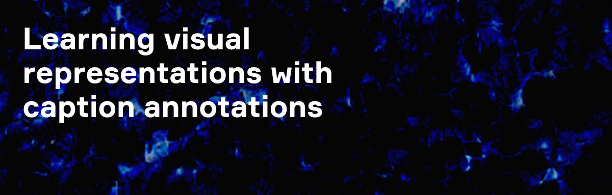 Learning visual representations with caption annotations - Naver Labs ...