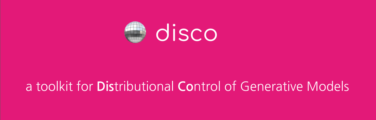 disco: a toolkit for controlling language models and other generative ...
